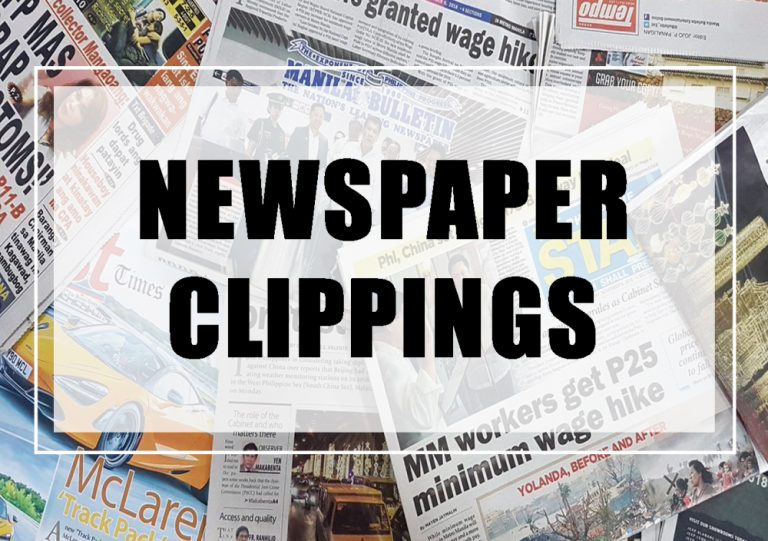 Newspaper Clippings – Cebu Normal University
