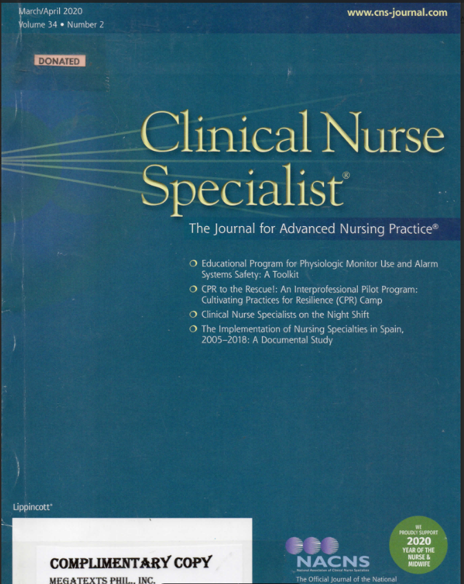 Nursing Academic Journal Titles (Donated) – Cebu Normal University
